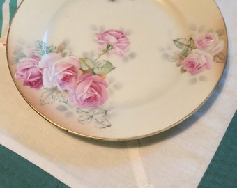 Items similar to Romantic White Rose Plate on Etsy