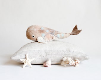 Bo Felt dog ornament. . Art Toy. Felt Animal. by TwoSadDonkeys