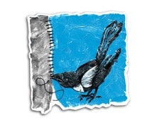 Popular items for magpie art on Etsy