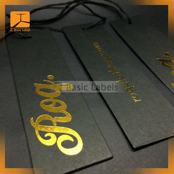 500 gold foil hang tags custom hang tags black card hang