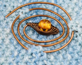 Wire Wrapping Shawl Pin Tutorial Spiral Pin Brooch Tutorial