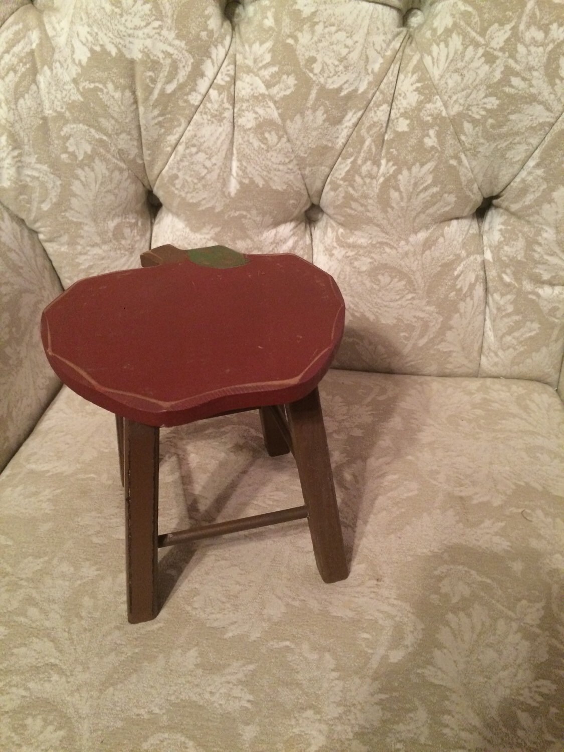 Childrens Apple Step Stool Looks Like Red Apple, stool has beautiful ...