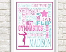 Popular items for gymnastics poster on Etsy