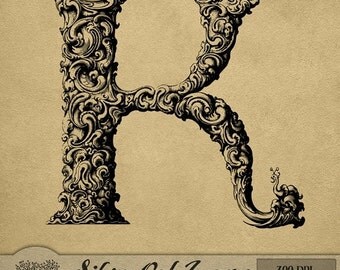 Monogram letter k | Etsy