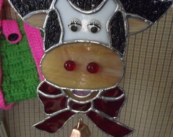 Stained glass cow | Etsy
