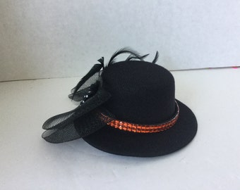 Unique orange fascinator related items | Etsy