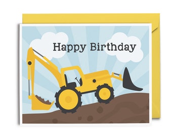 Digger birthday | Etsy