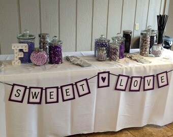 Candyland Banner With Candy Embellishments for by BananaLala