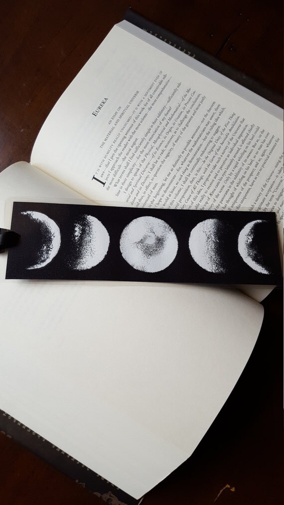 Moon phases laminated bookmark Moon phases laminated bookmark