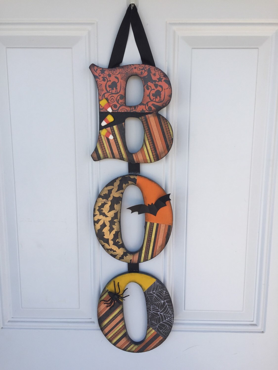 BOO Door Wreath BOO Door Decor BOO Decor Halloween Decor