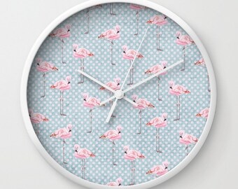 Flamingo clock | Etsy