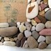 Beach Rock Frame 3.5 x 3.5 Rustic Beach Frame Stone Art