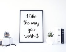 Popular items for the way you work it on Etsy