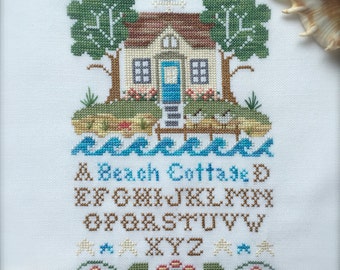 Beach cross stitch | Etsy