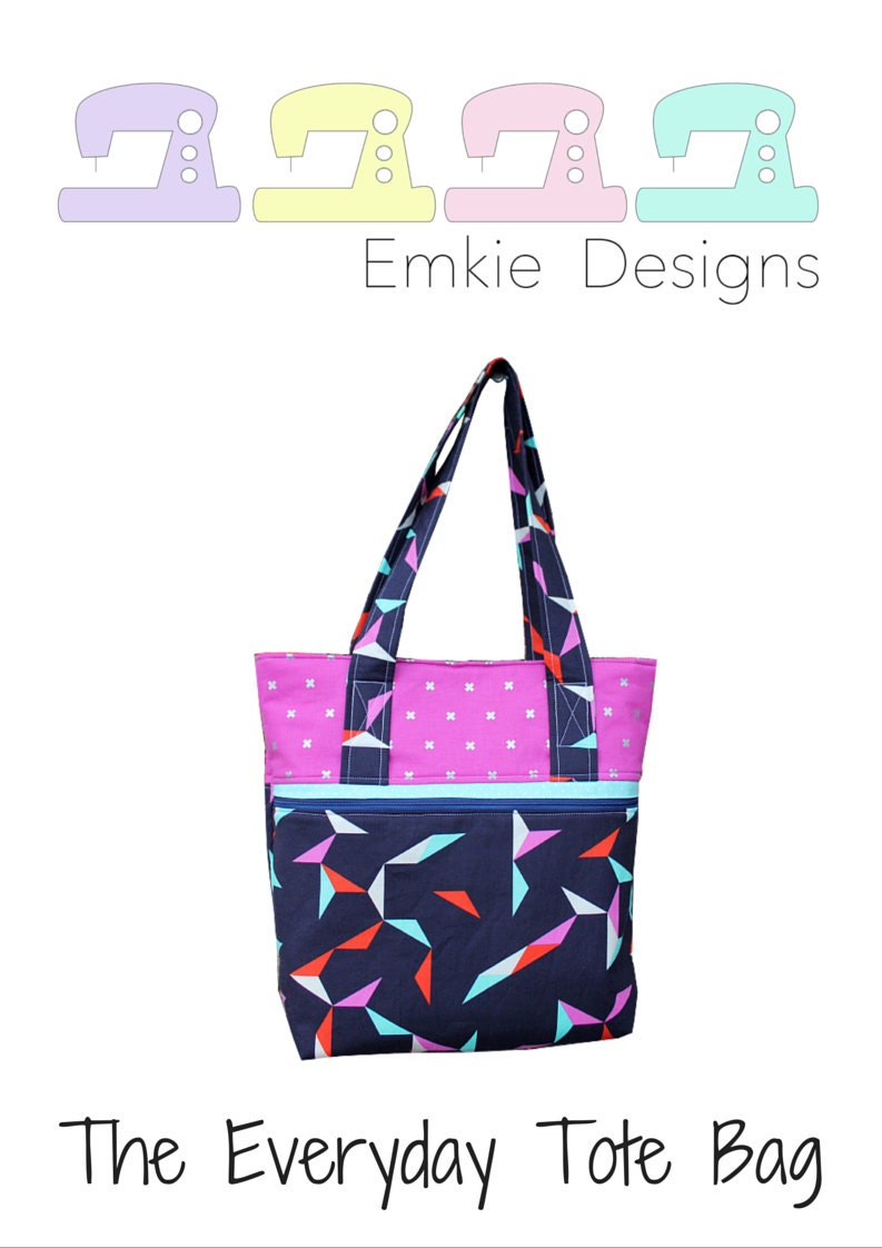 The Everyday Tote Bag PDF Sewing Pattern Instant Download