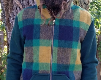 Repurposed wool jacket | Etsy