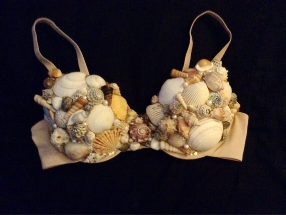 Custom Mermaid Seashell Bra Sexy Costume Top Sizes D UP