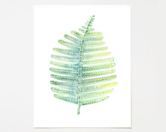 Unique abstract fern related items | Etsy