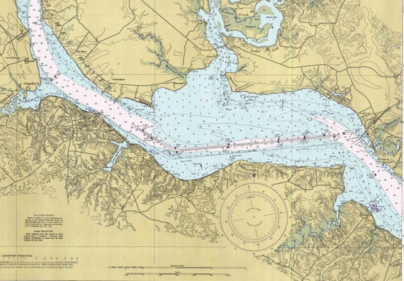 James River Jamestown Island to Jordan Point 1996 Nautical