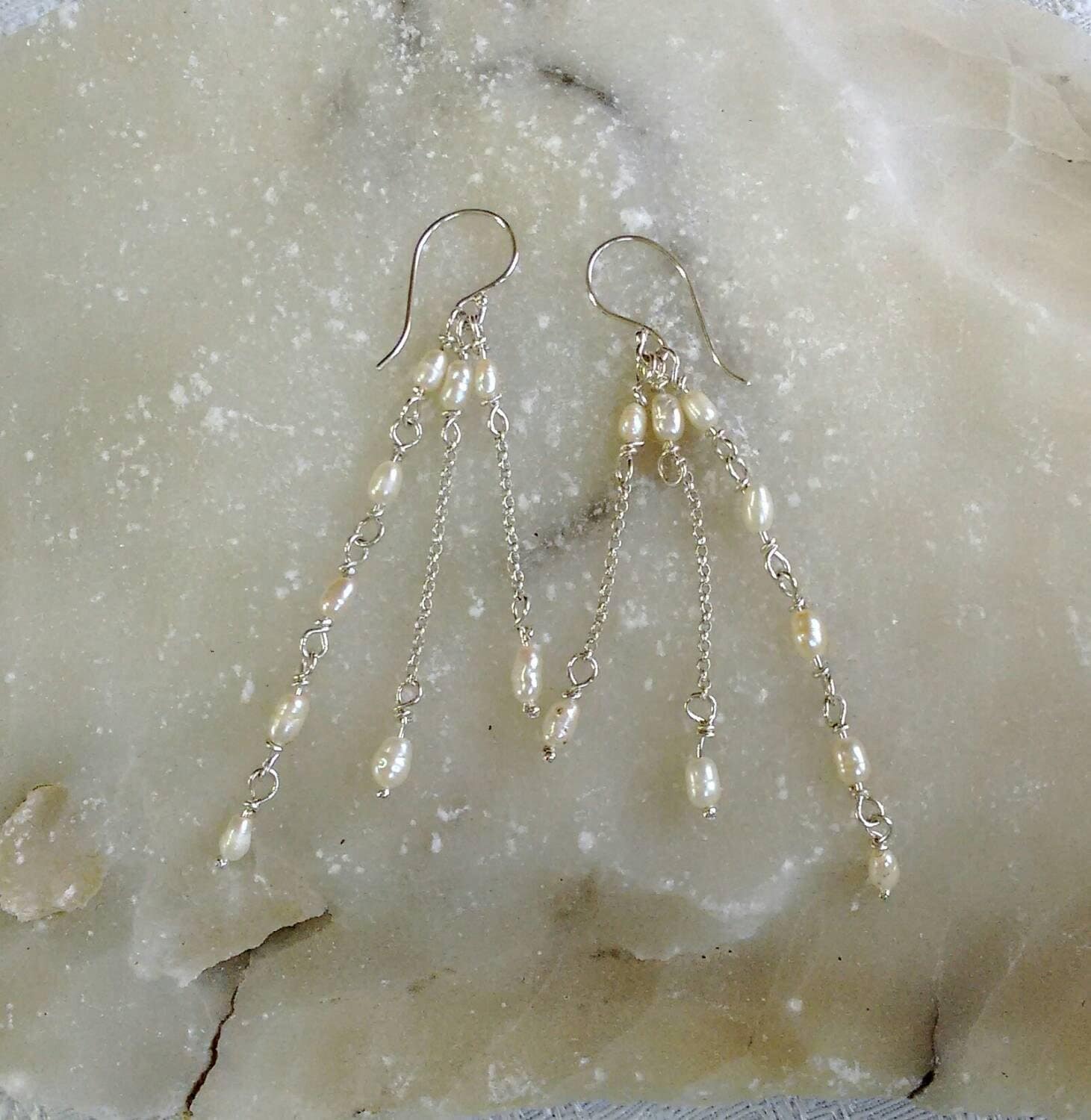 Unique silver gold gemstones jewelry silk scarvs. by DeetzaJewels