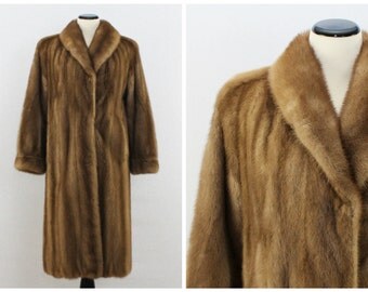 Blonde mink coat | Etsy