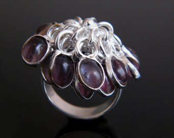 Unique purple quartz ring related items | Etsy