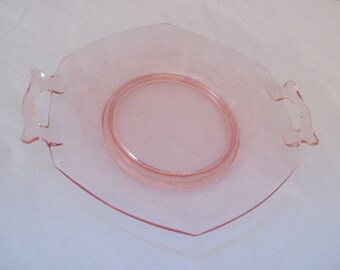 Pink glass tray | Etsy