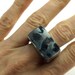Zombie creepy undead ring with three black by GeschmeideUnterTeck
