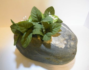 Rock planter | Etsy