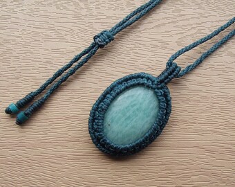 Micro macrame necklace | Etsy