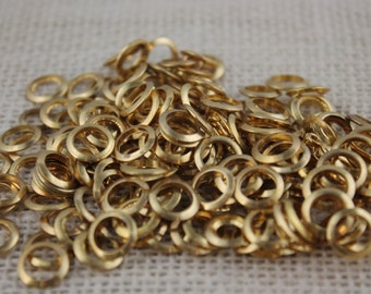 18mm Brass Button Cover Findings 12 pieces by MadHatterBeads