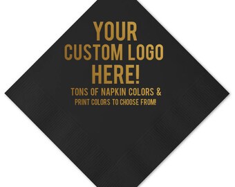 Custom logo napkins | Etsy