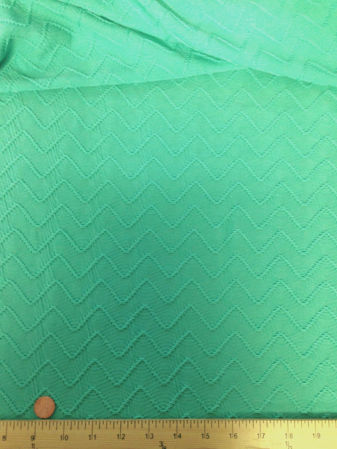 Twisted Chevron ZigZag Pattern Stretch Polyester Spandex