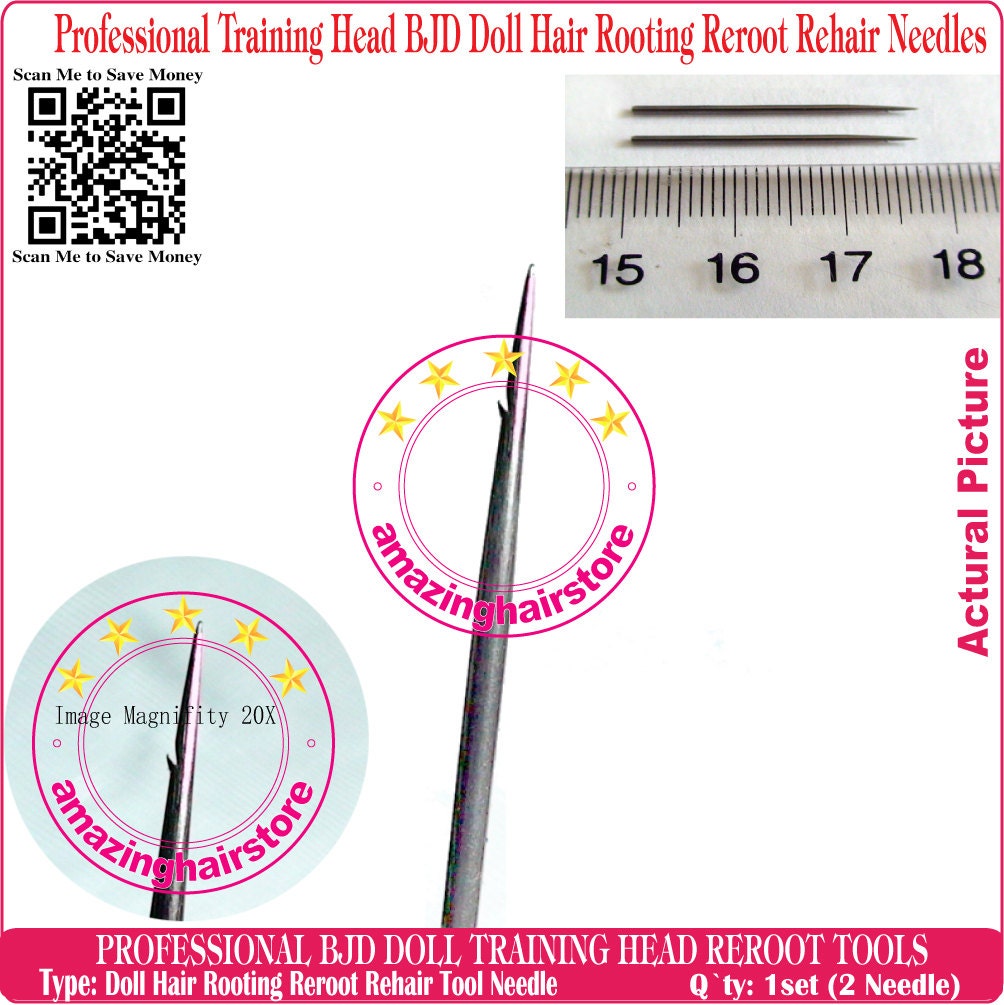 Training Head BJD Doll Hair Rooting Reroot Rehair Tools Make