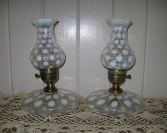 Fenton coin dot lamp | Etsy