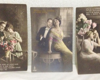Hand tinted postcard | Etsy