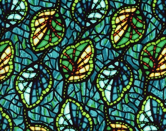 Stained glass fabric | Etsy