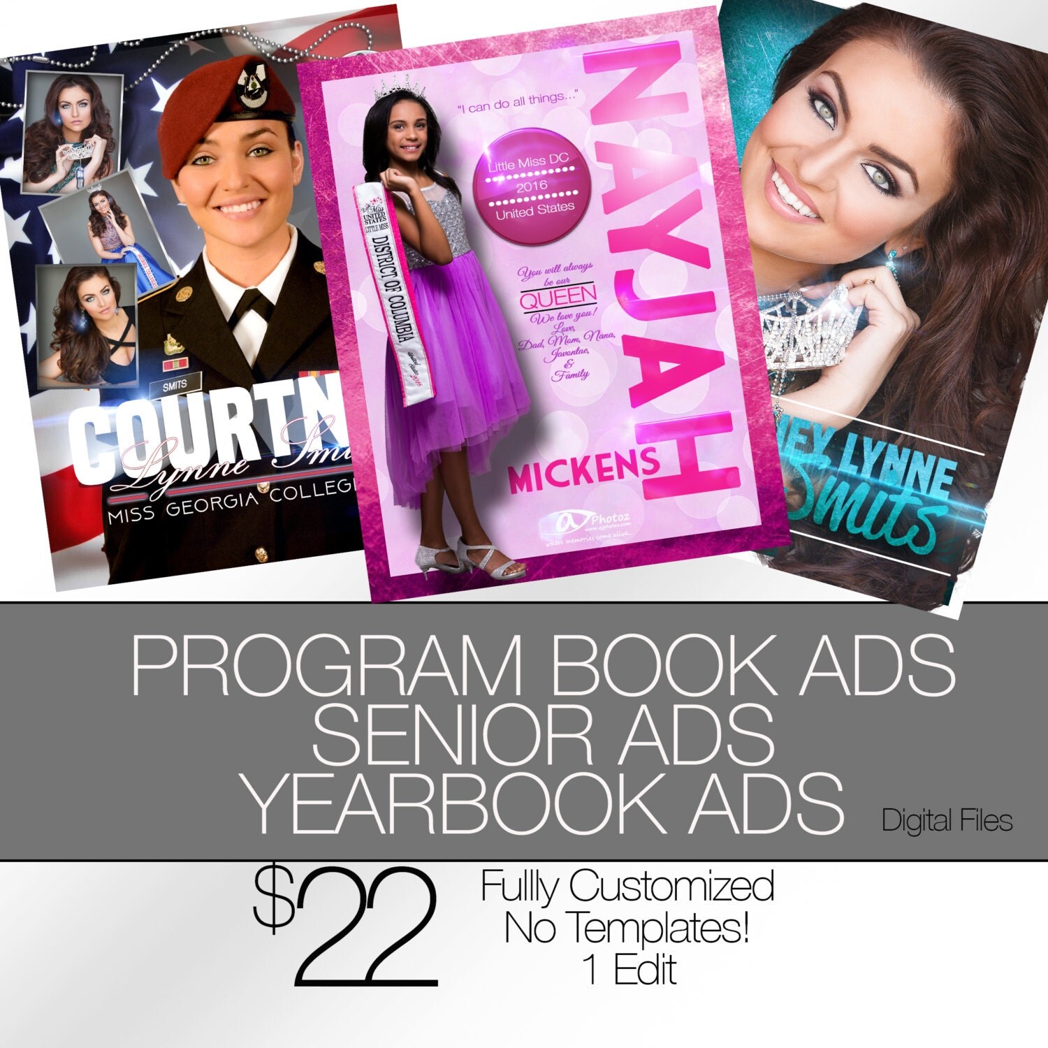 Pageant Ad YearBook Ad