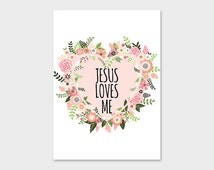 Unique jesus loves me heart related items | Etsy