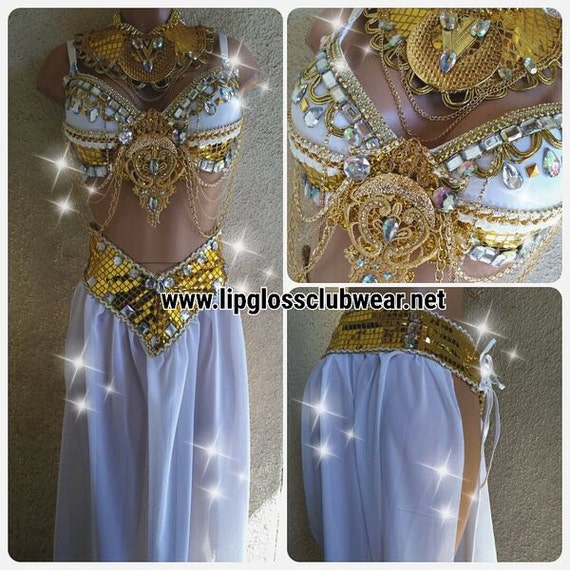 Egyptian Princess Costume With Sexy Side Slit By Lipglosswear
