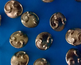 Gold shank buttons | Etsy