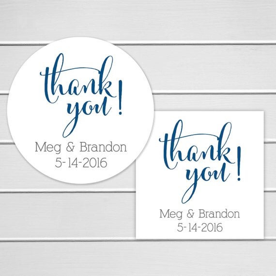 Thank You Stickers Wedding Thank You Sticker Wedding