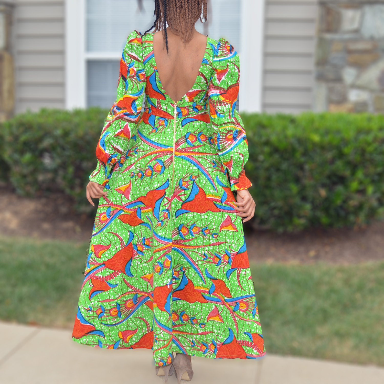 African print maxi dresses Ankara Long Dress Evening