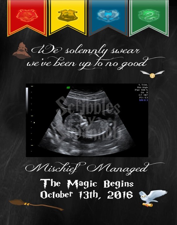 Harry Potter Pregnancy Announcement Printable