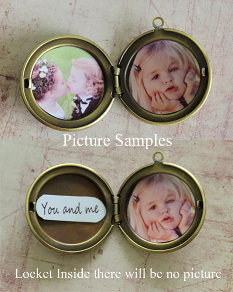 Handmade Photo Locket 1pcs 33mm XH95 3D by DIYjewelryWholesale