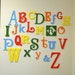 Wooden Alphabet Letters Alphabet Wall ABC Wall Alphabet Set