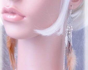 Items similar to Black Satin Rosette with Bliging Center and Feathers ...