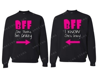 Beste freunde pullover | Etsy