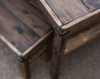 Reclaimed Scorched Wood Coffee Table. by WoodRehab on Etsy