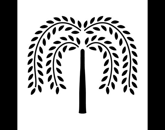 Primitive Willow Tree Art Stencil Select Size STCL1130